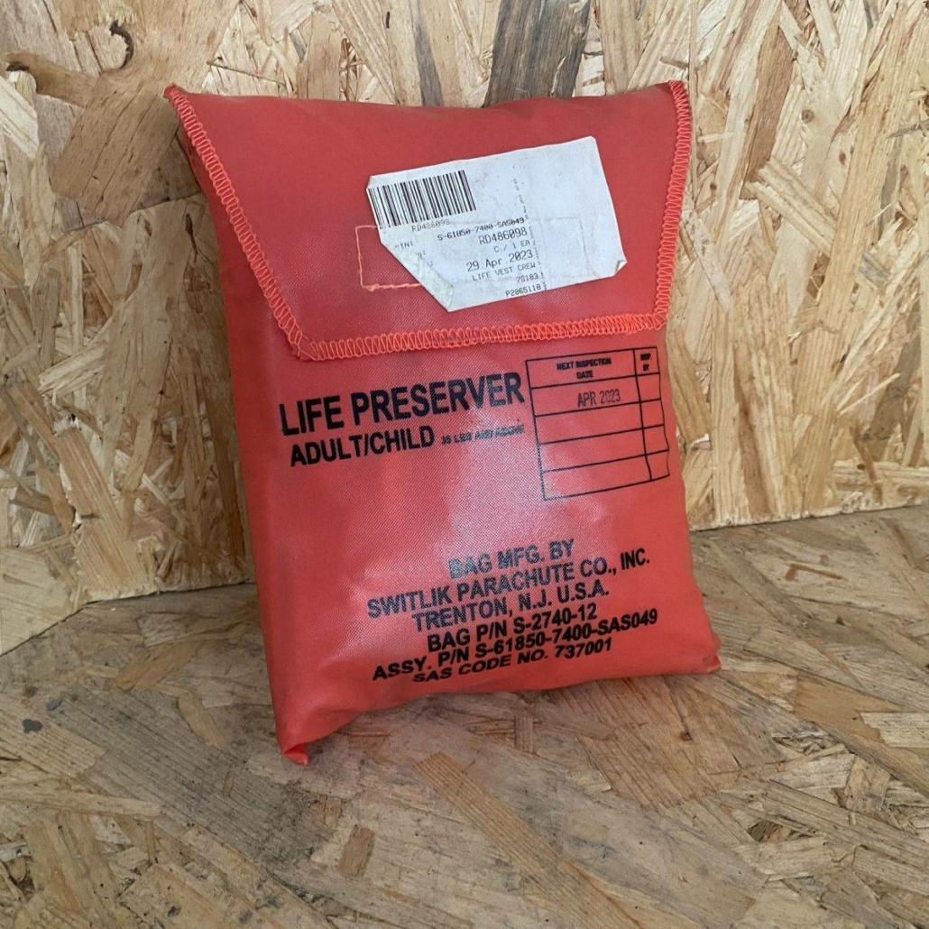 SAS life jacket Switlik adult/child crew red - Aviation Gadgets