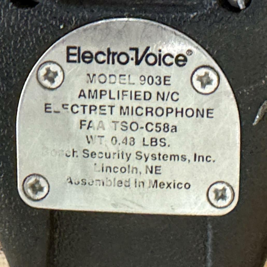 Electro-Voice 903E secondhand handheld cockpit microphone - Aviation Gadgets