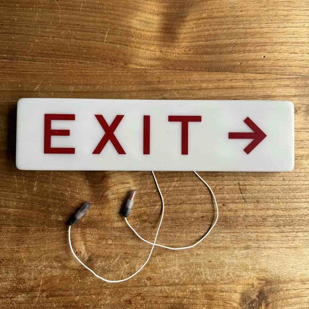 Boeing exit marking sign - Aviation Gadgets